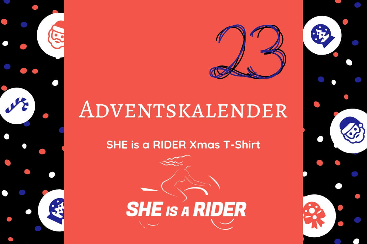 SHE is a RIDER T-Shirt. Frauen fahren Motorrad! Und das ist gut so!
