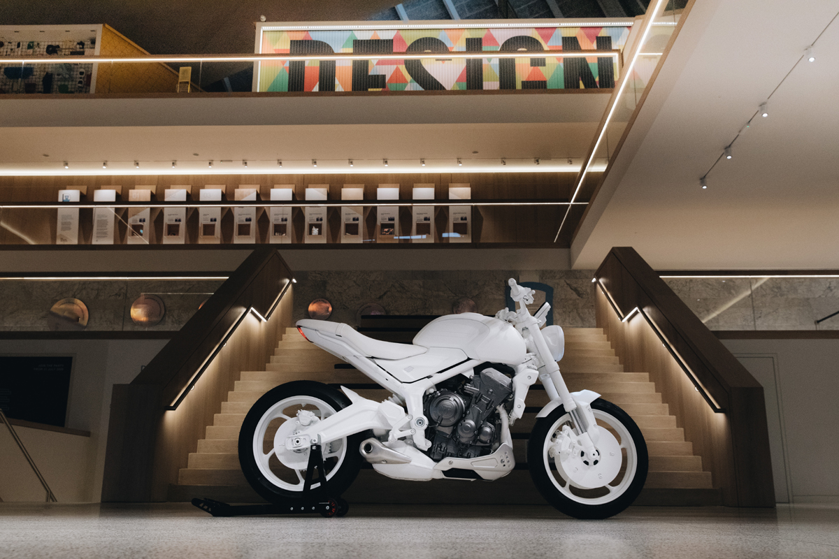Trident Design Prototyp-Vorstellung von Triumph in London